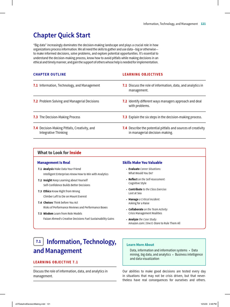 GMS txtbk lvs | PDF | Big Data | Decision Making
