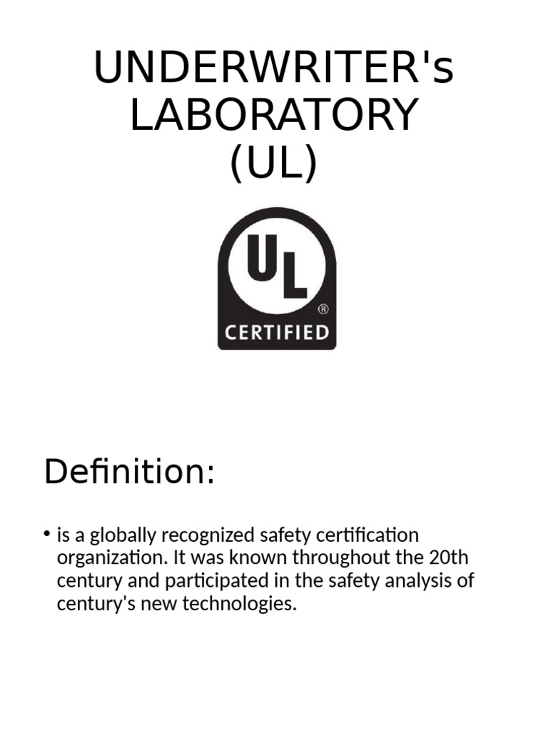 Underwriters Laboratory UL | PDF | Insulator (Electricity) | Electrical ...