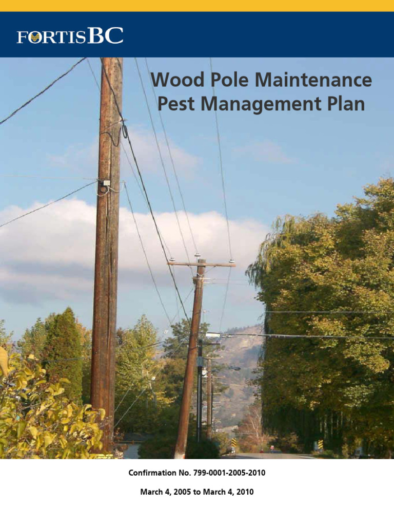 Wood Pole Maintenance Pest Management Plan | PDF | Beetle | Wood