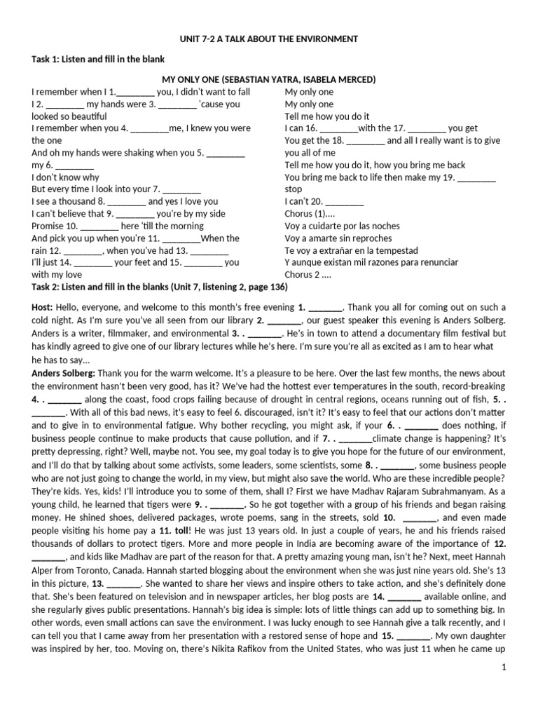 UNIT 7-2 Handout - Finished | PDF