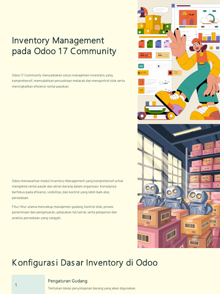 Dashboard Inventaris Odoo 17 Community | PDF