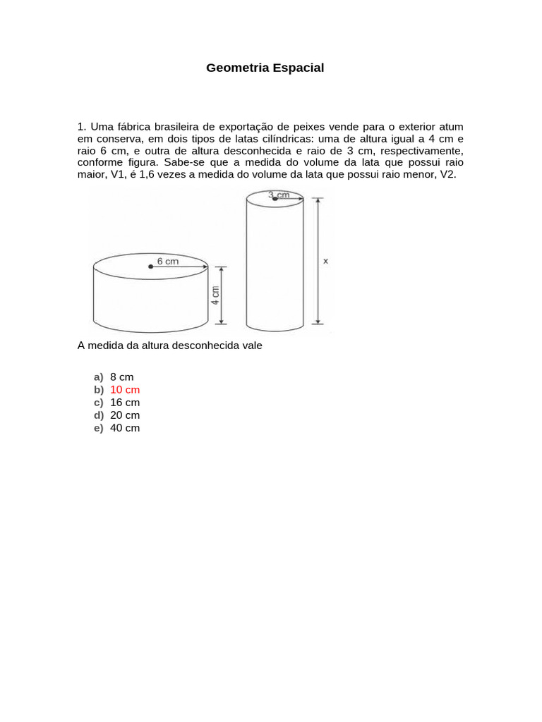 Gabarito 1ª Série - AV3 | PDF | Sushi | Geometria Euclidiana