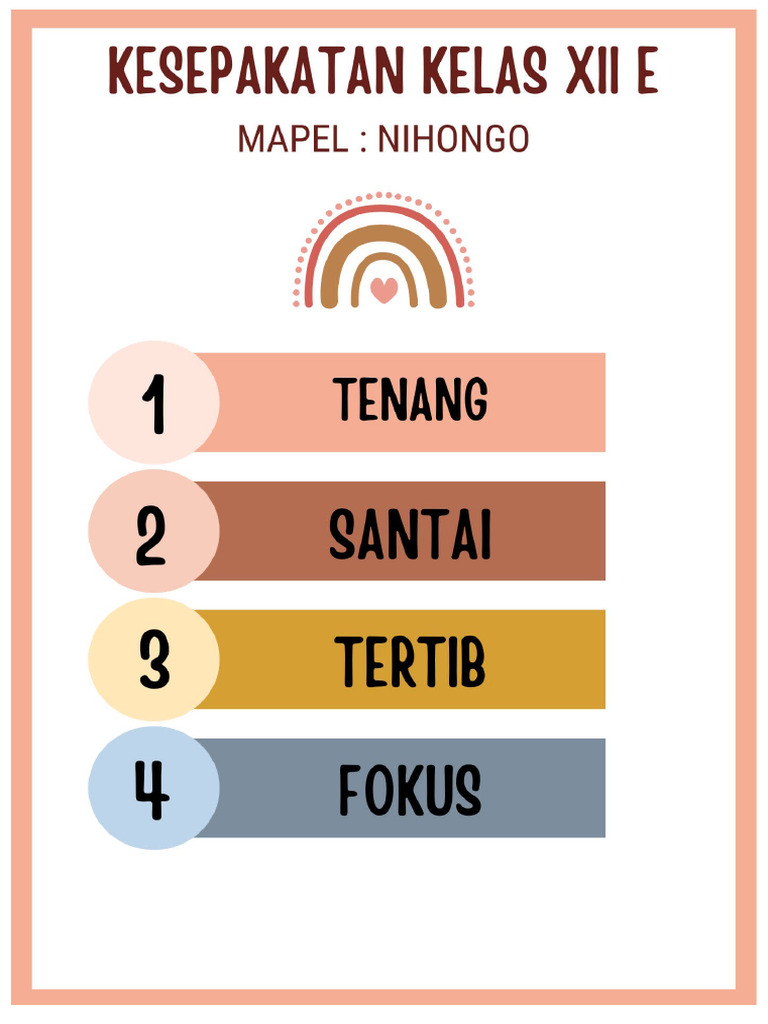 Print Kesepakatan Kelas Xii D Xii e | PDF