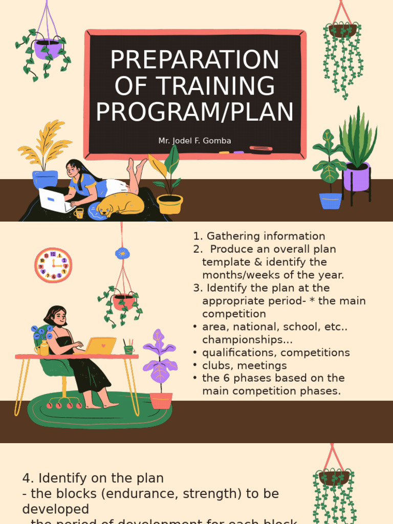Preparation of Training Programplan | PDF