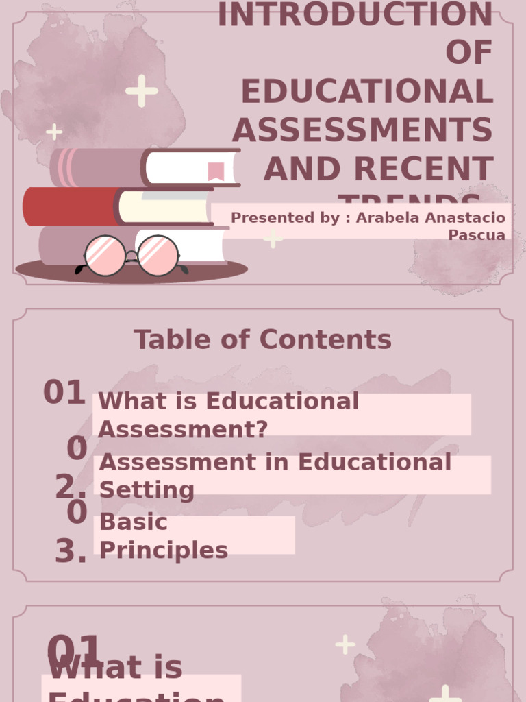 Introduction to Educational Assessment and Recent Trends a Basic Principles | PDF | Educational ...