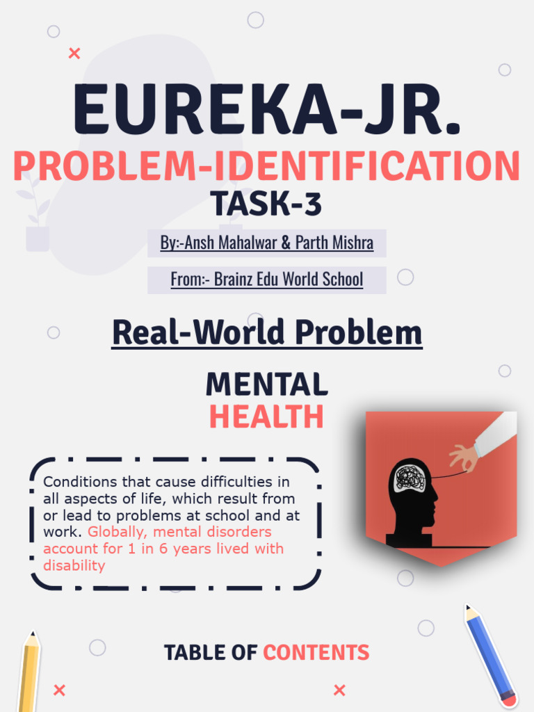 Task3 - Eureka Ansh Mahalwar and Parth Mishra | PDF | Mental Health | Abnormal Psychology