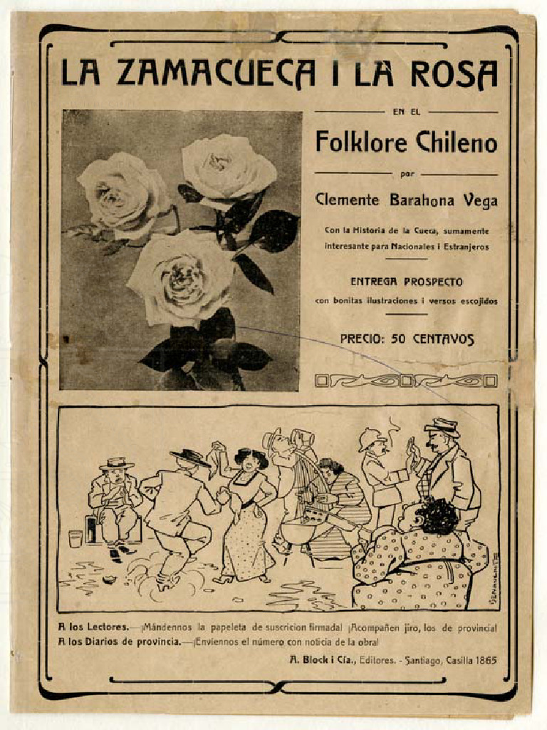 La Zamacueca I La Rosa en El Folklore Chileno | PDF
