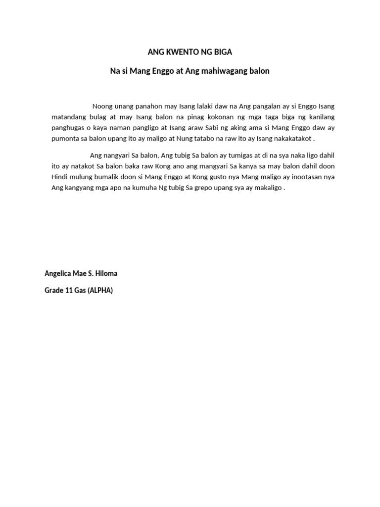 Ang Kwento NG B-Wps Office | PDF