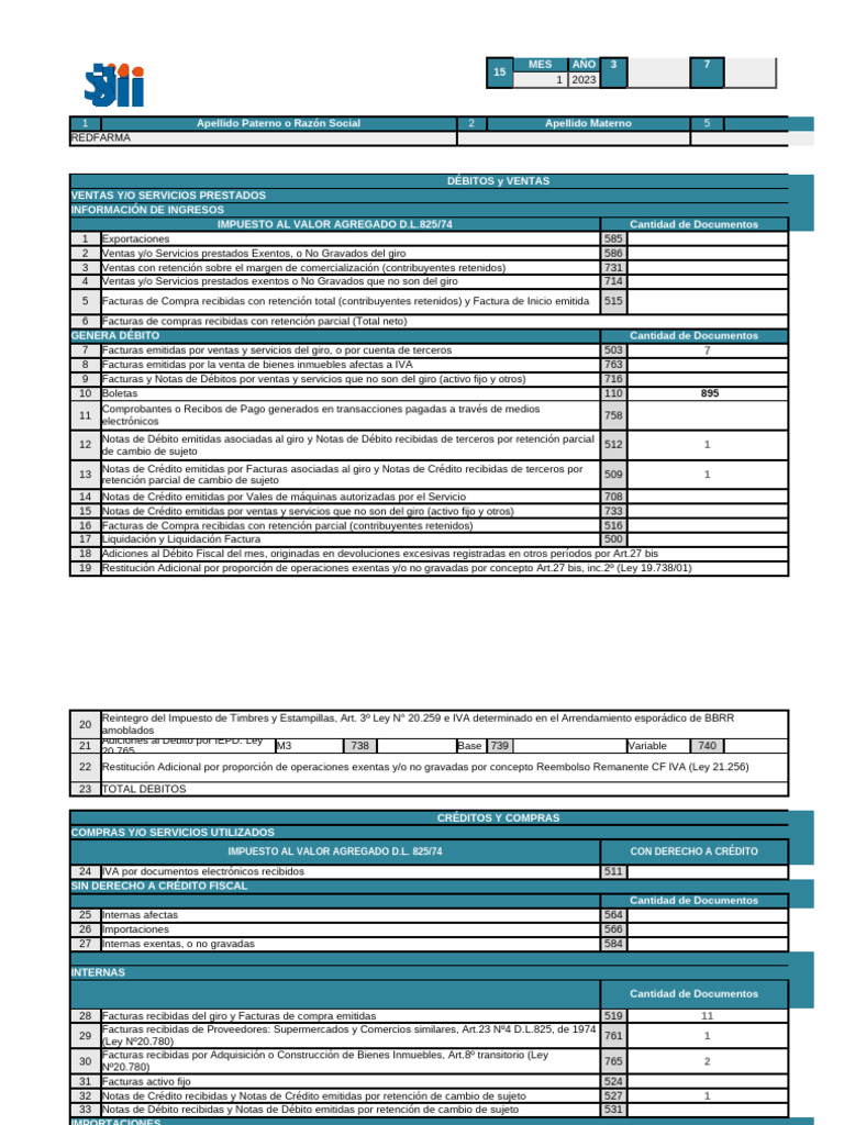 Formulario 29 - API 3 ultimo | PDF | Impuesto al valor agregado | Impuestos