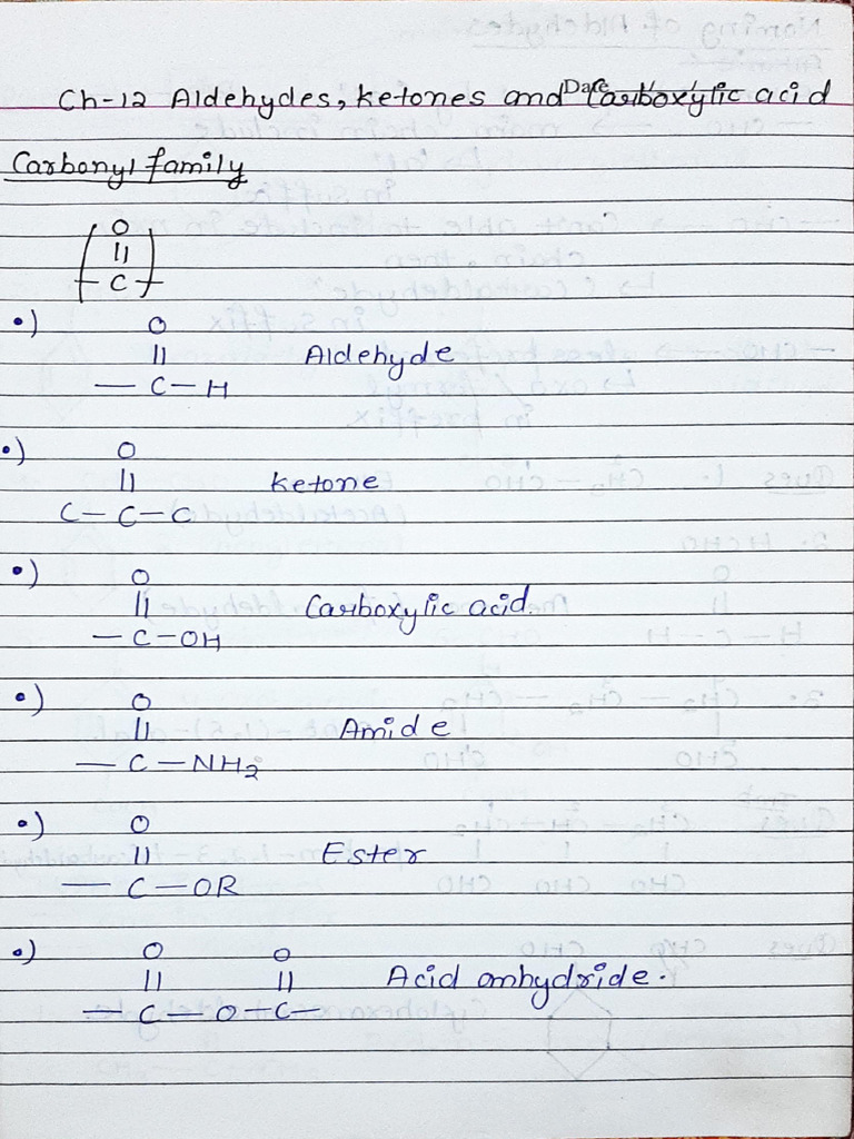 CH 12 Aldehyde, Ketone$carboxylic Acid | PDF