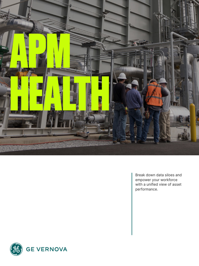 GE APM HEALTH | PDF | Reliability Engineering | Analytics