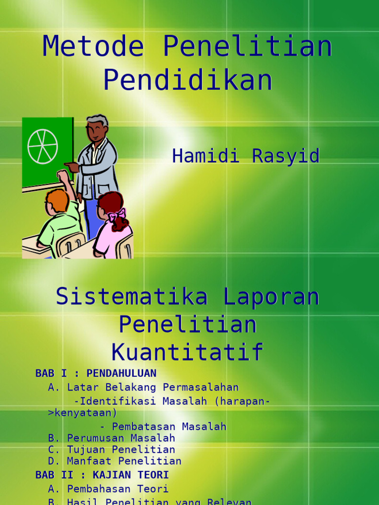 Metode Penelitian Pendidikan Lengkap Pdf