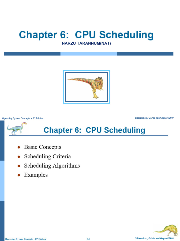 Lecture 5 CPU Scheduling | PDF | Scheduling (Computing) | Computer ...