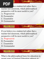 PROF ED FINAL COACHING SIR MELVIN BURACHO (AutoRecovered) | PDF | Learning | Thought