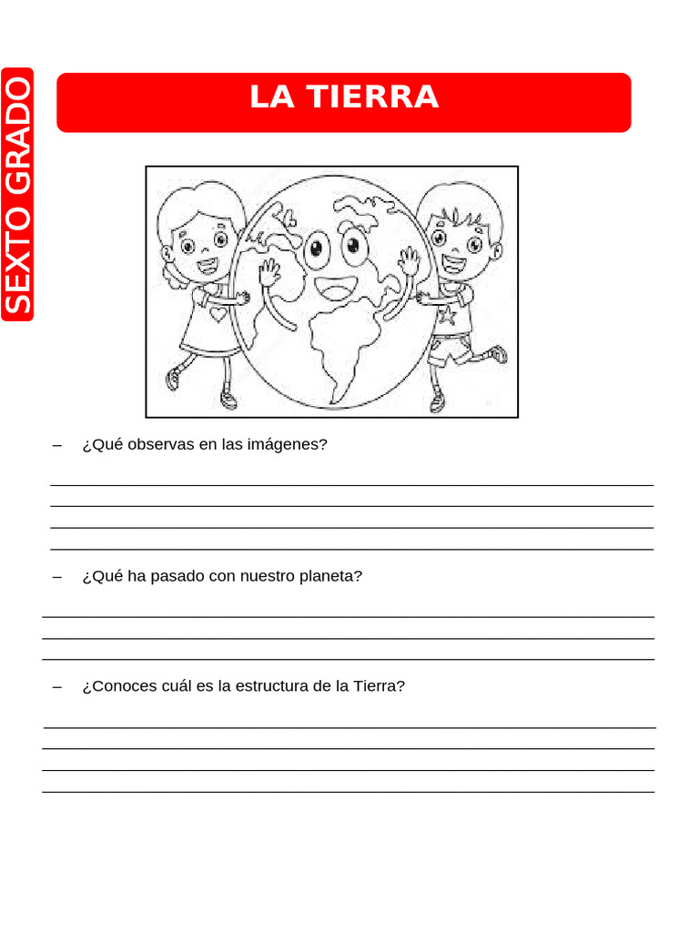 La-Tierra-para-Sexto-Grado-de-Primaria | PDF | Tierra | Ecuador