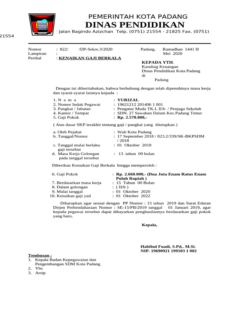 KGB Pegawai 2020 | PDF