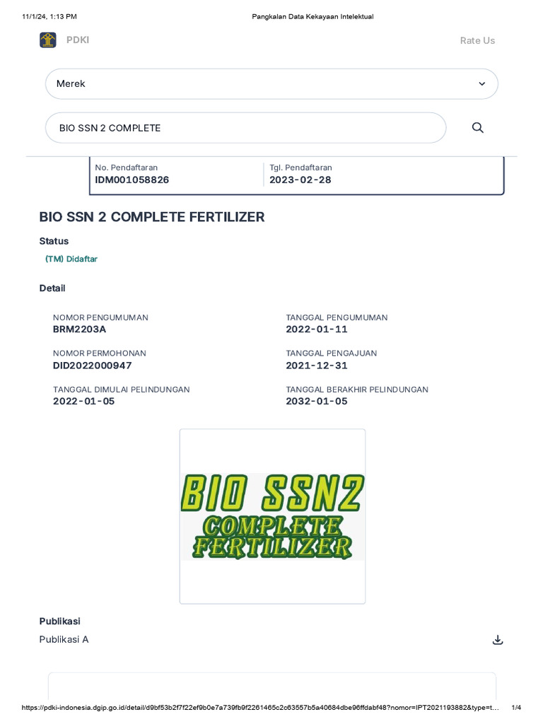 Pdki - Bio SSN 2 Complete Fertilizer Kelas 1 | PDF