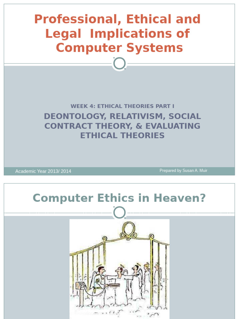 Professional Ethics - Lecture 4 - Ethical Theories | PDF | Virtue ...