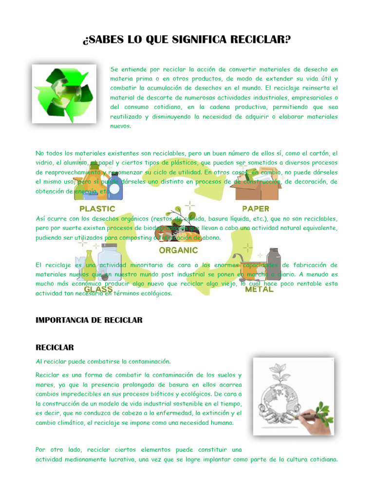 AP03 - Mendoza Anderson | PDF | Reciclaje | Residuos