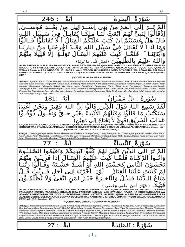 Kisah dan Hikmah dari Al-Quran | PDF