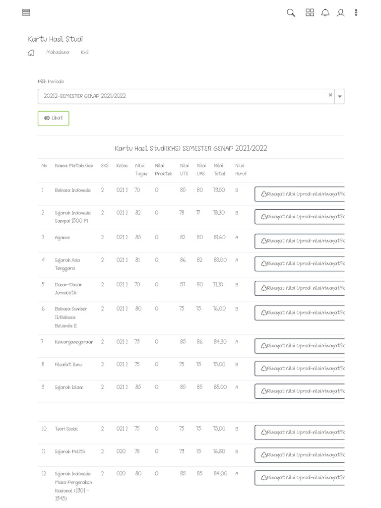Sistem Informasi Akademik - SIAKAD UHO | PDF