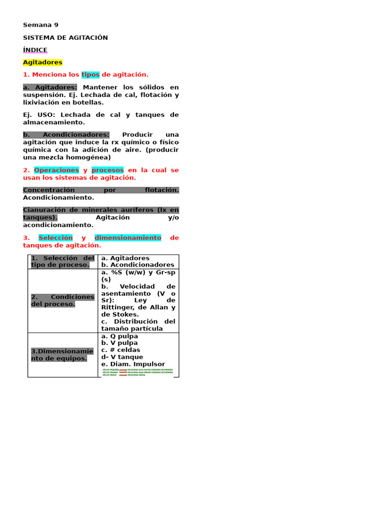 U9 - Agitadores | PDF