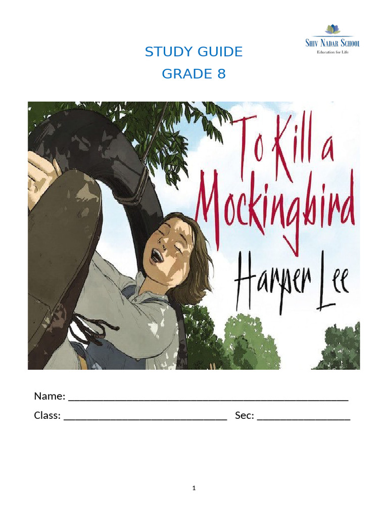 To Kill a Mockingbird Study Guide: Part 1 | PDF | To Kill A Mockingbird ...