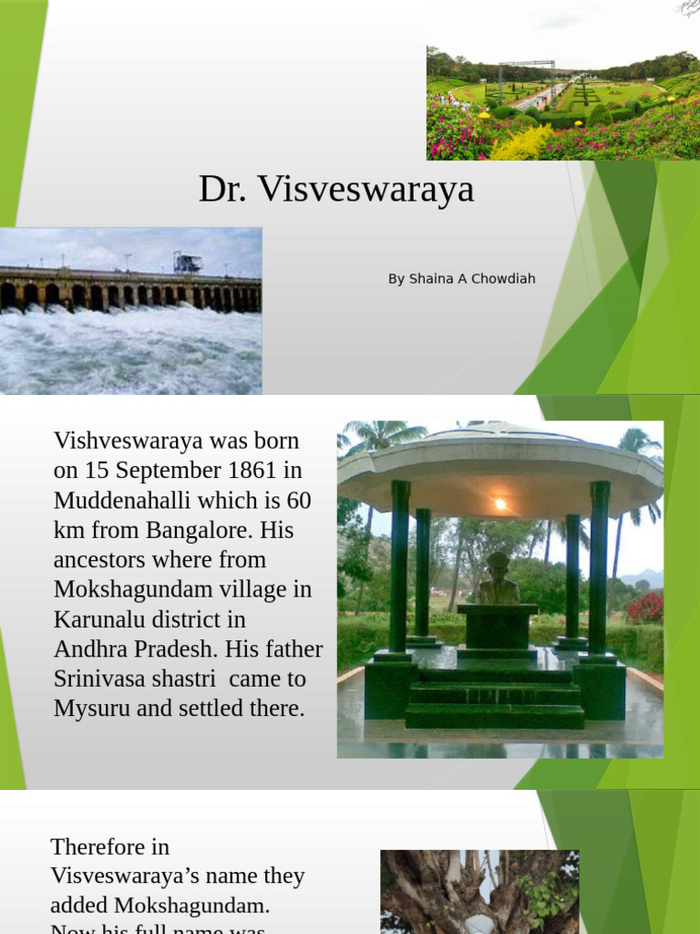 Sir M. Visvesvaraya: Life and Achievements | PDF