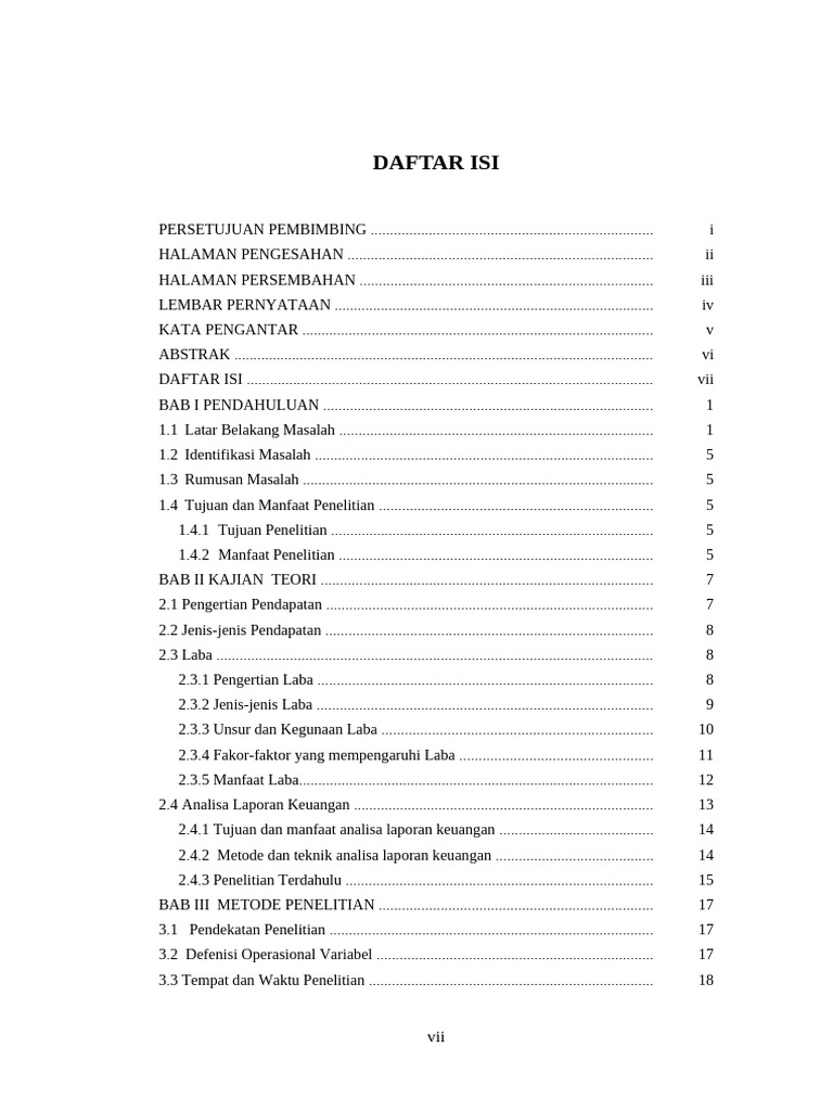 Daftar Isi | PDF