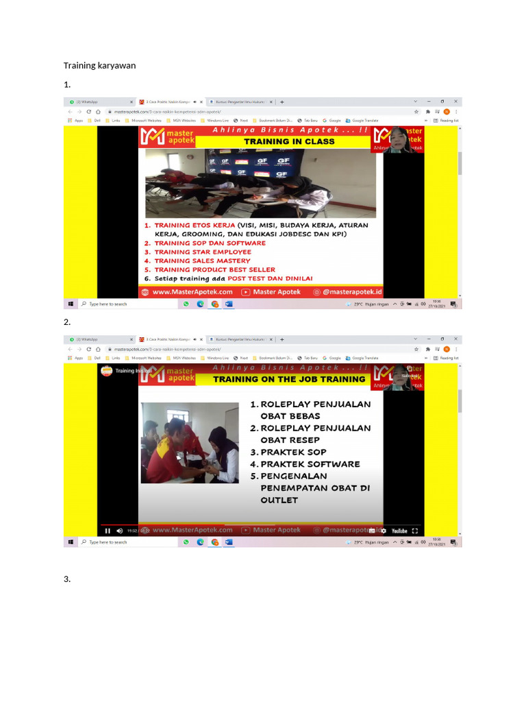 Training Karyawan | PDF