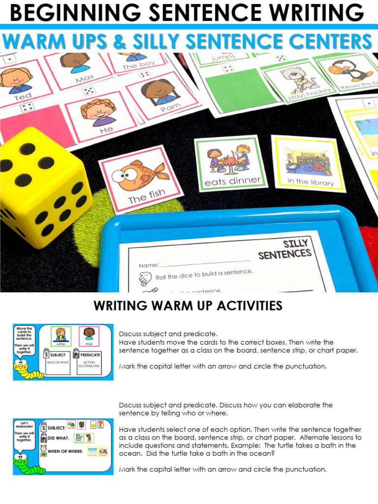 Fun Writing Warm-Up Activities | PDF | Sentence (Linguistics)