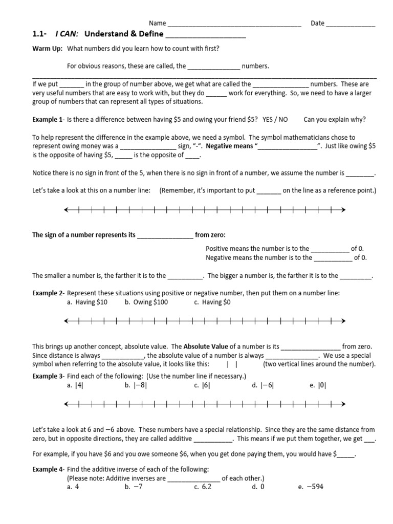 Understanding Integers and Their Properties | PDF | Numbers ...