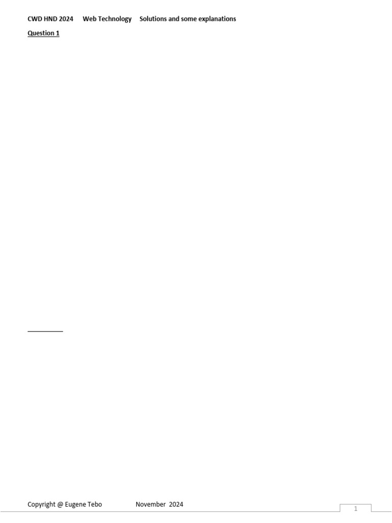 CWD_HND2024 WebTech Solution1 | PDF | World Wide Web | Internet & Web