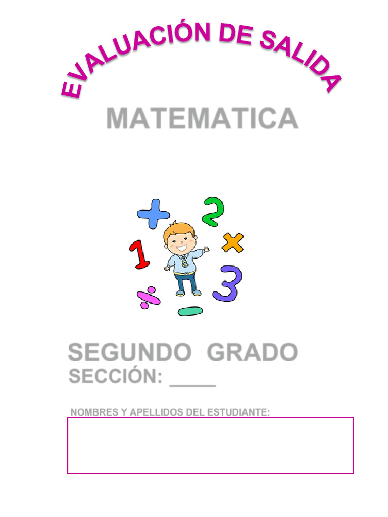 2º Grado Matematica Salida | PDF