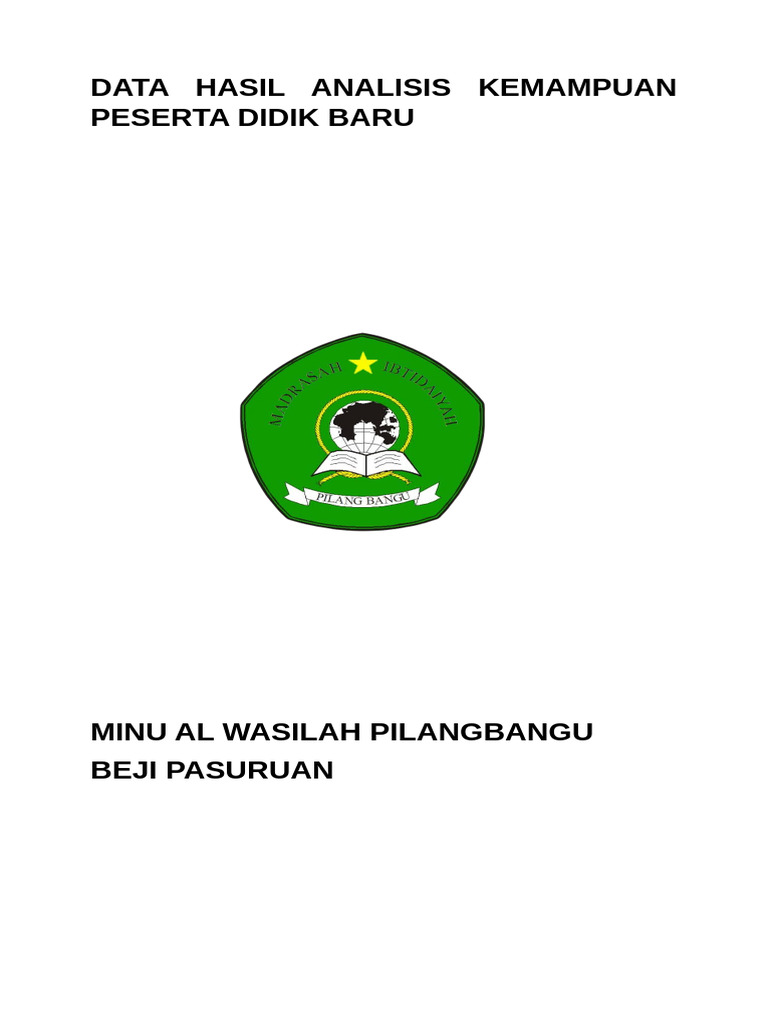 Data Hasil Analisis Kemampuan Peserta Didik Baru | PDF