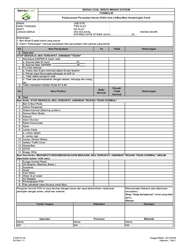 F-SFO-01.02_F. P2H Unit LV,Bus,Man Hauler,Light Truck (1)-2 | PDF