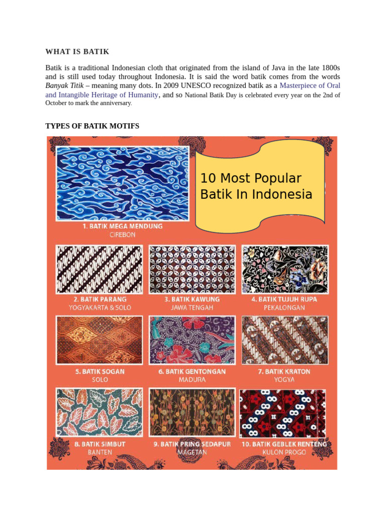 Batik | PDF