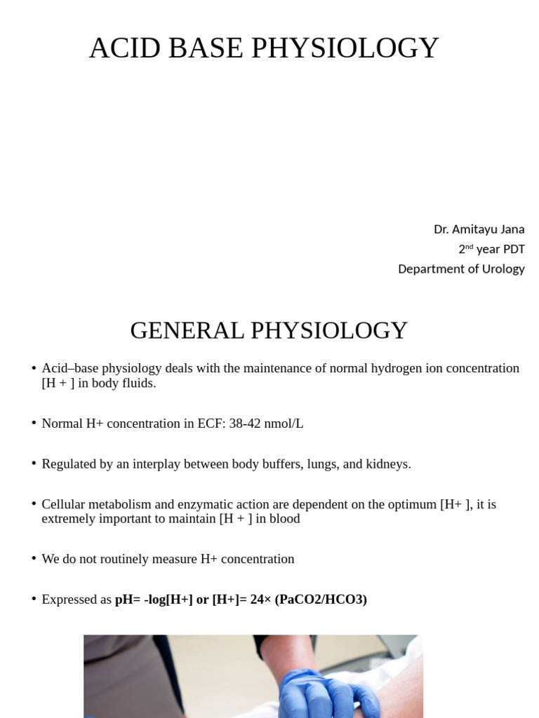 Acid-Base Physiology Overview | PDF | Physiology | Clinical Medicine