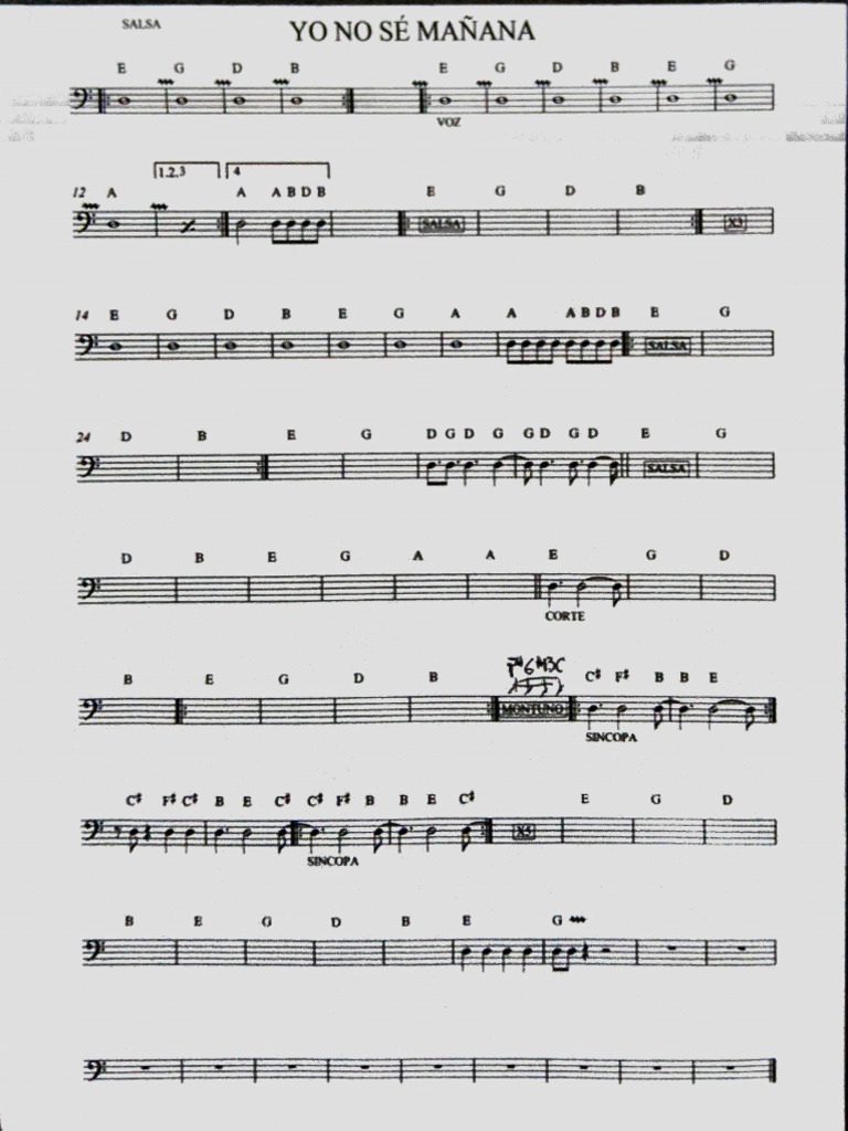 01 Yo No Sé Mañana - Swing Banda | PDF