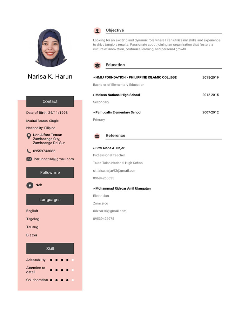 Narisa's CV | PDF