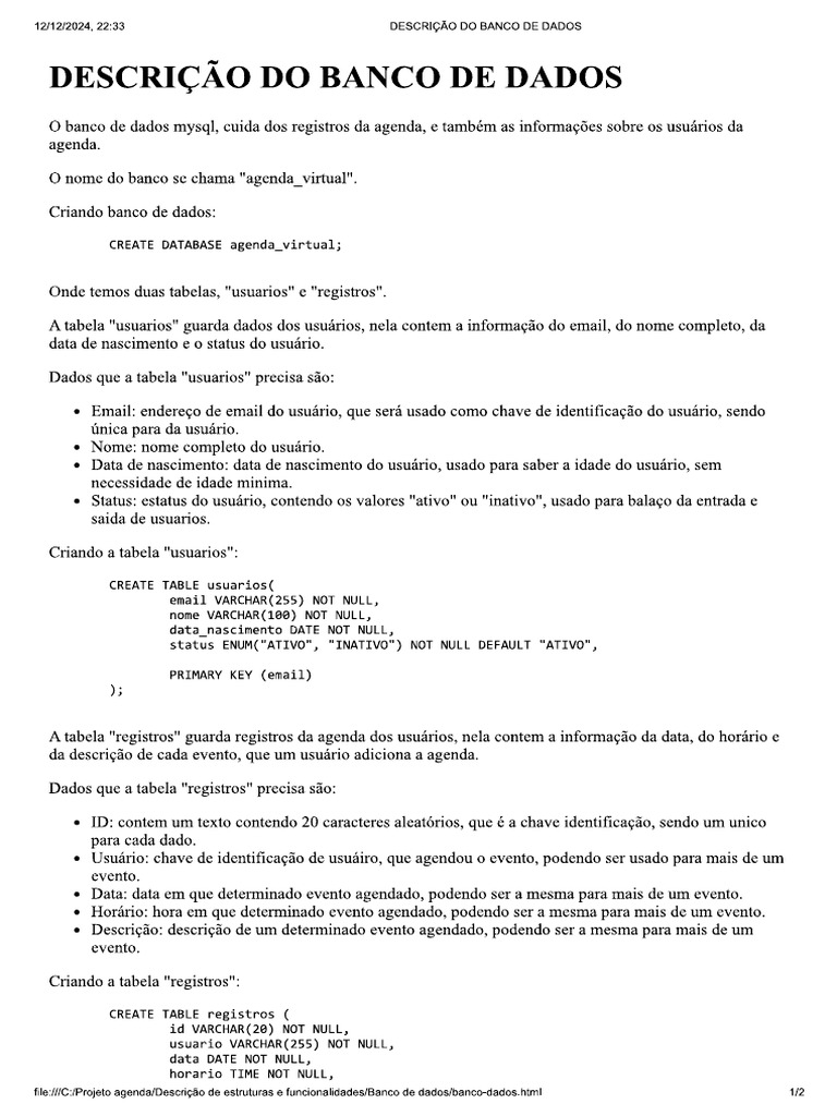 Banco de Dados | PDF