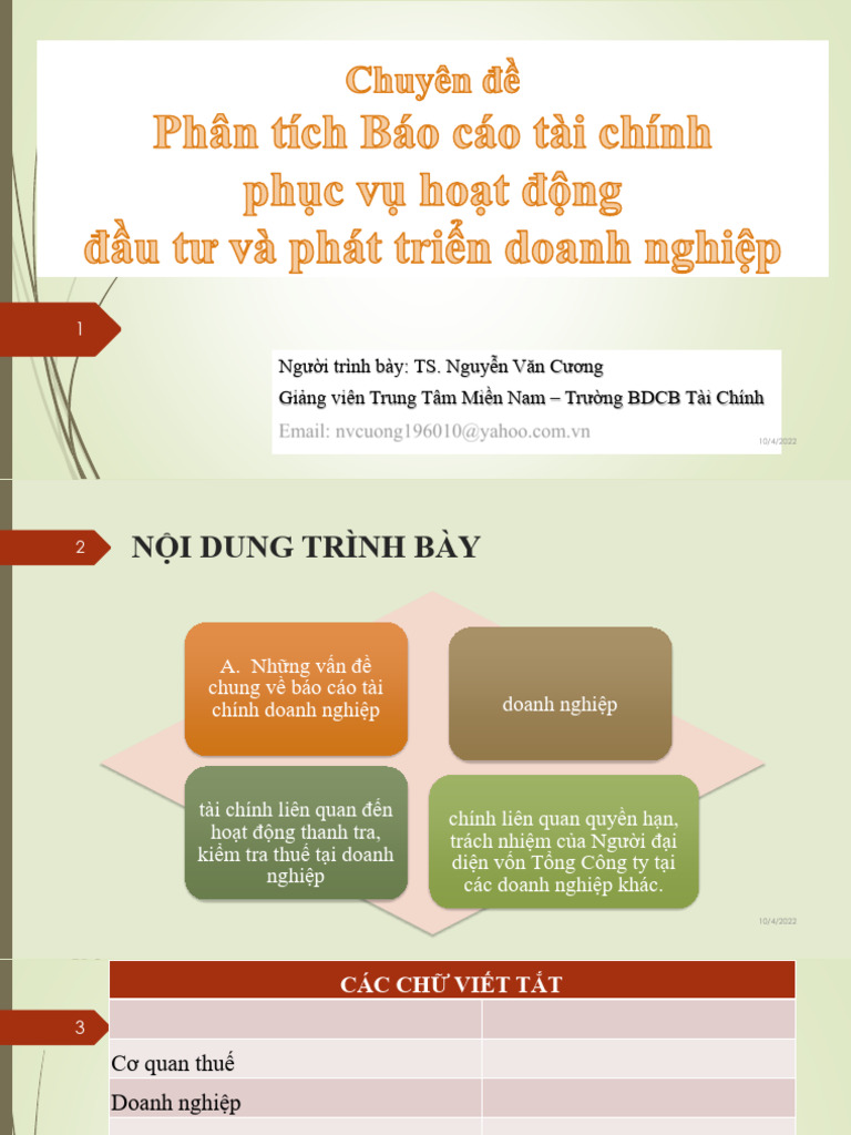 CĐ - Phân Tích BCTC DNI | PDF