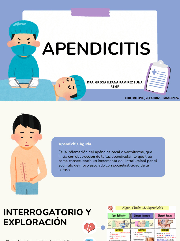 Guía de Apendicitis para Médicos | PDF | El embarazo | Causas de la muerte