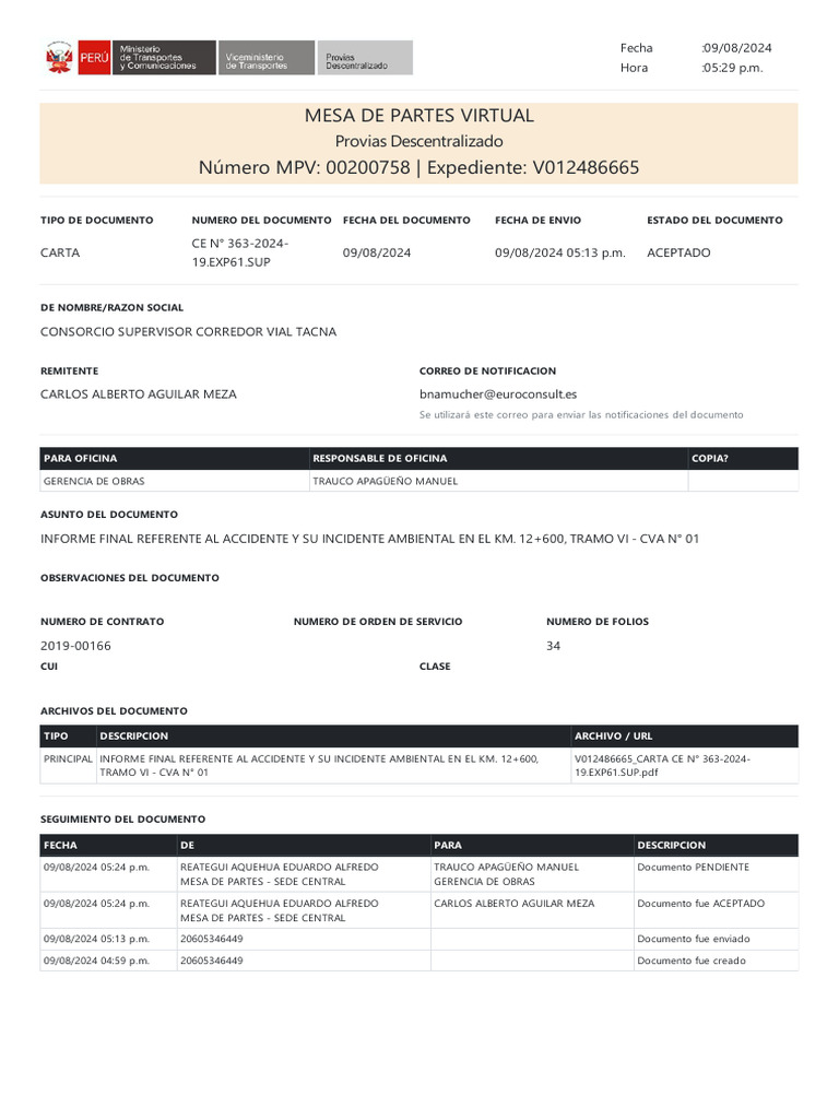 ReporteMPV 363 | PDF