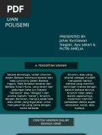 Pengertian Polisemi Dan Contoh | PDF
