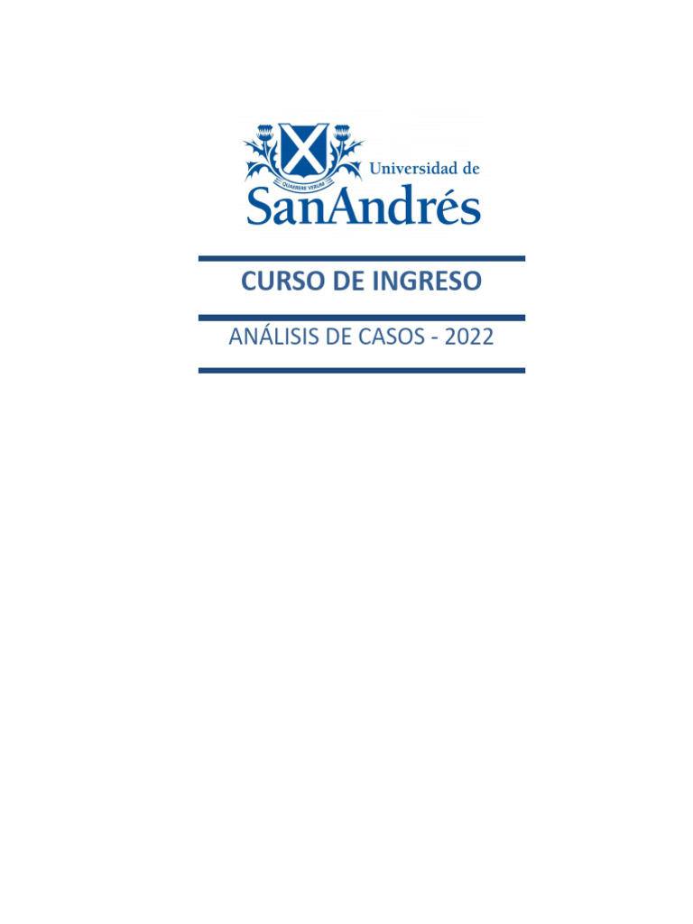 2022 Cuadernillo Ingreso UdeSa | PDF | Sustentabilidad | Business