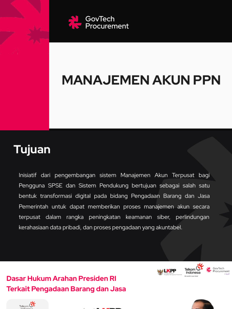 Manual Book - Akun INAPROC (For LPSE) | PDF