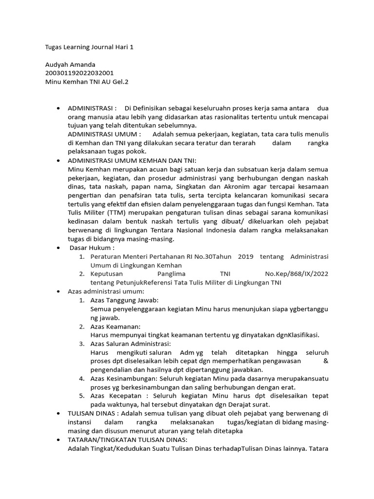 Learning Journal | PDF