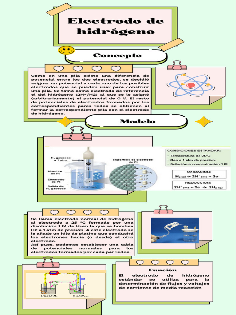 Infografía Electrodo de Hidrogeno | PDF