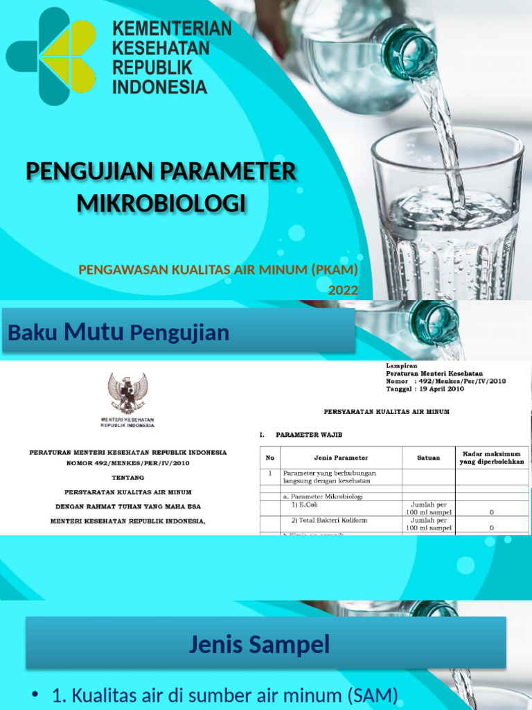 Pengujian Parameter Mikrobiologi - BTKL Batam | PDF